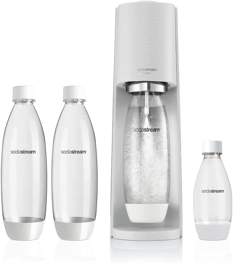 SodaStream Terra Megapack Sparkling Water Maker Machine, with 3 Reusab ...
