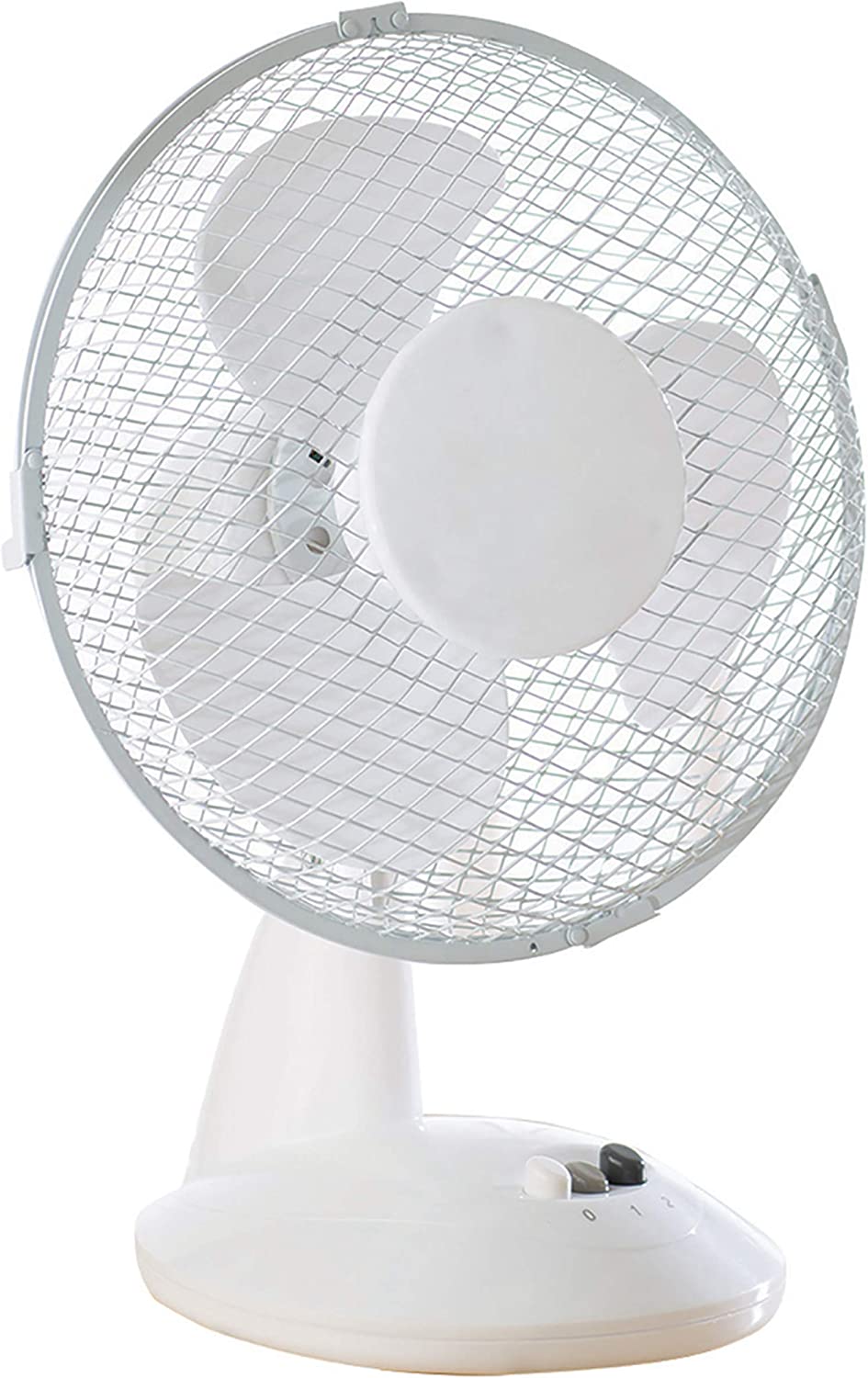 Daewoo 9" Desk Fan (White) (UK Plug) — REACTIVE Electronics