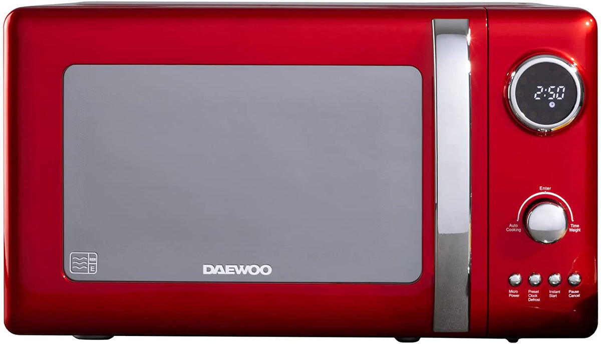DAEWOO KENSINGTON 20L 800W MICROWAVE (BLACK & RED) — REACTIVE Electronics