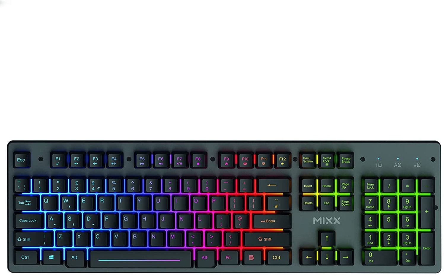 Mixx RapidX TAP Mechanical RGB UK Gaming Keyboard — REACTIVE Electronics